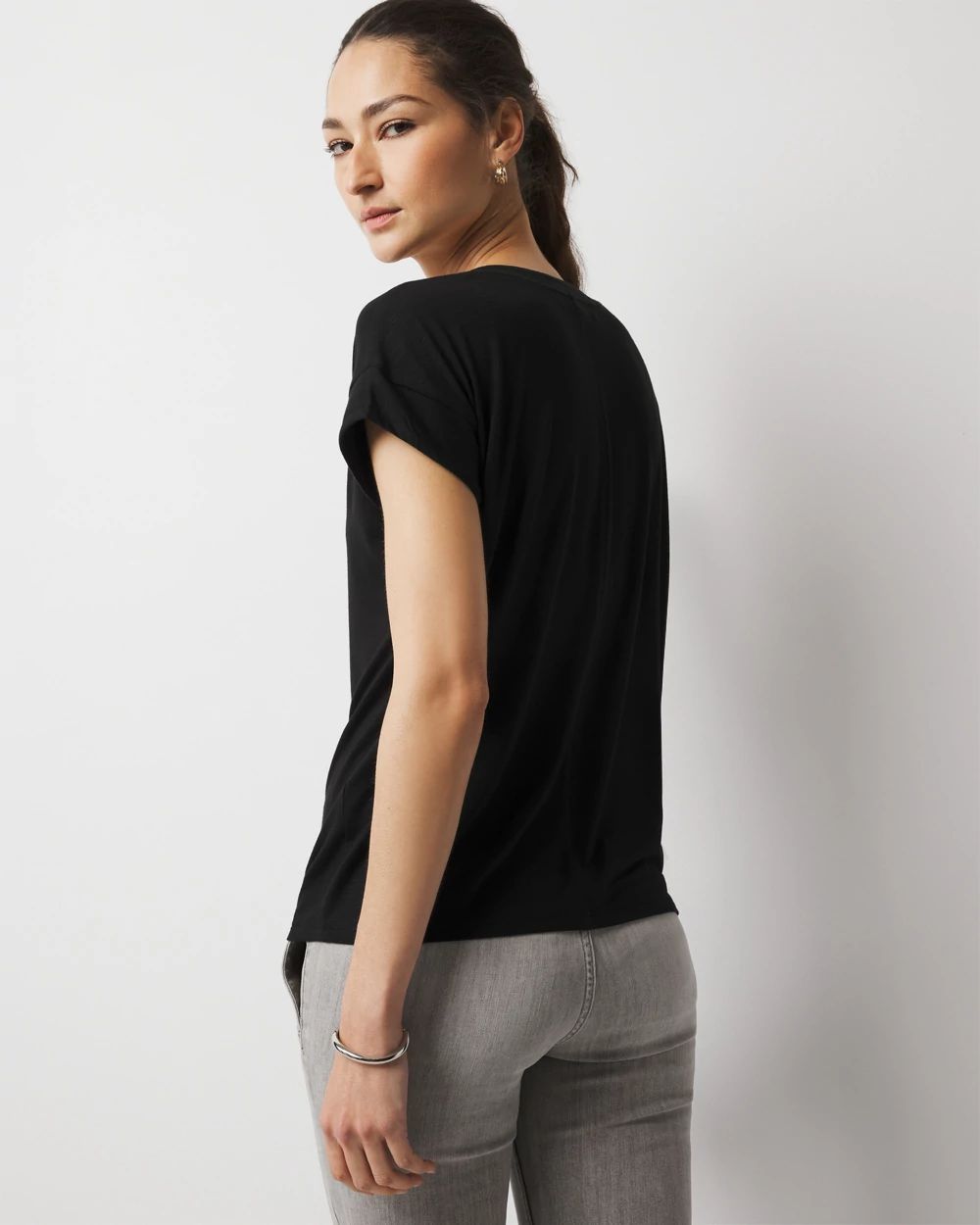 Short Sleeve Power Tee | White House Black Market