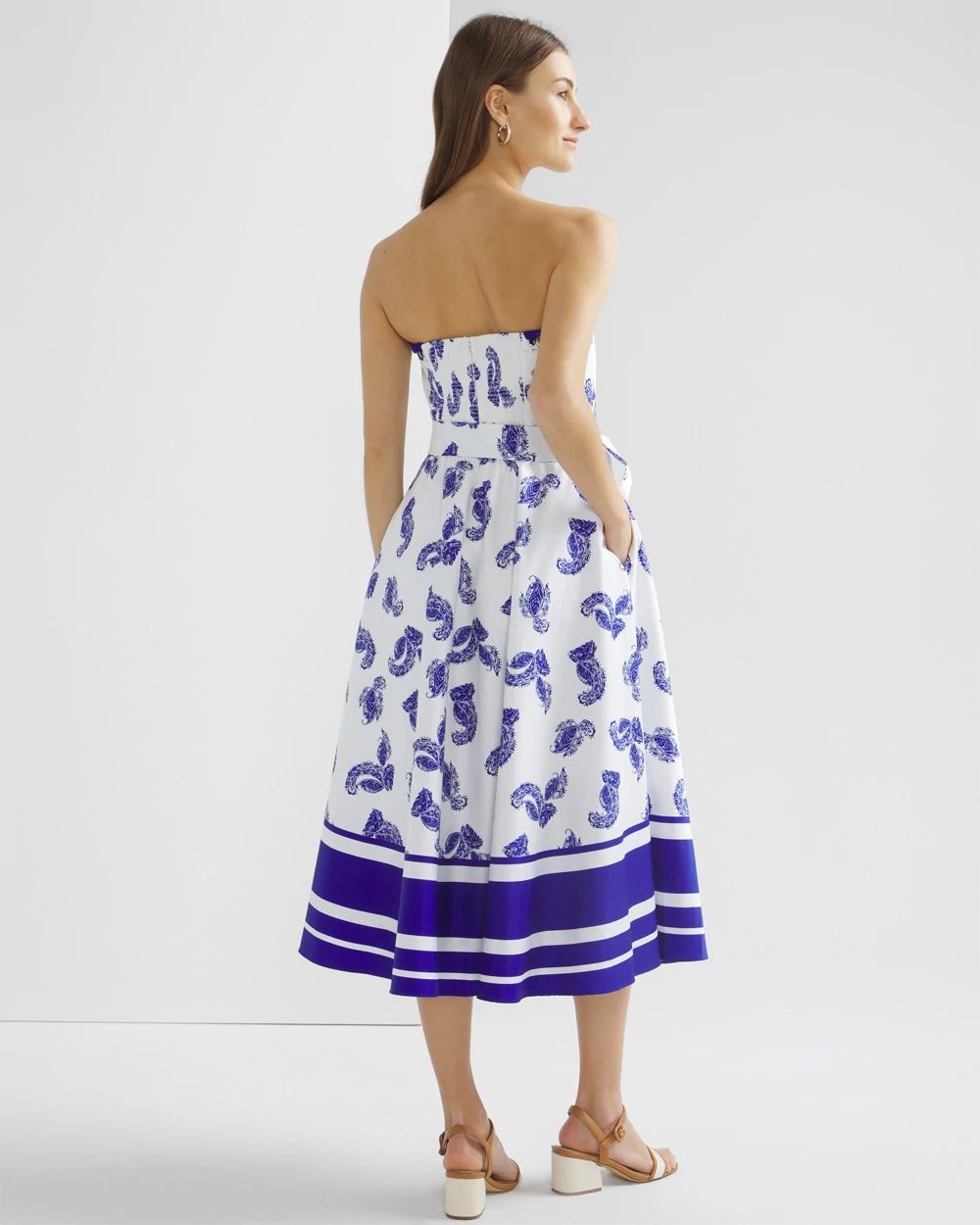 Strapless Sweetheart Fit-N-Flare Dress | White House Black Market