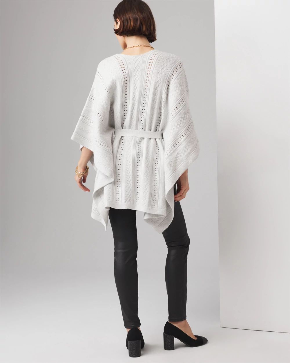 Textured Knit Ruana | White House Black Market