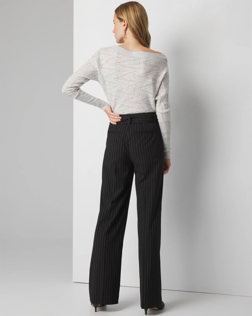 WHBM® Belted Luna Wide Leg Trousers | White House Black Market