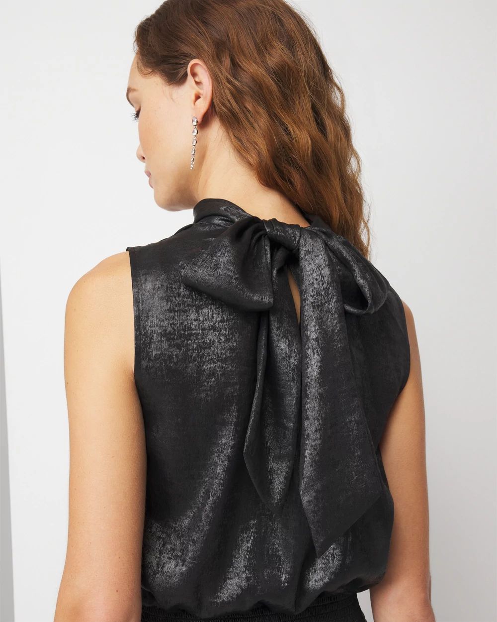 Metallic Banded Bottom Top | White House Black Market