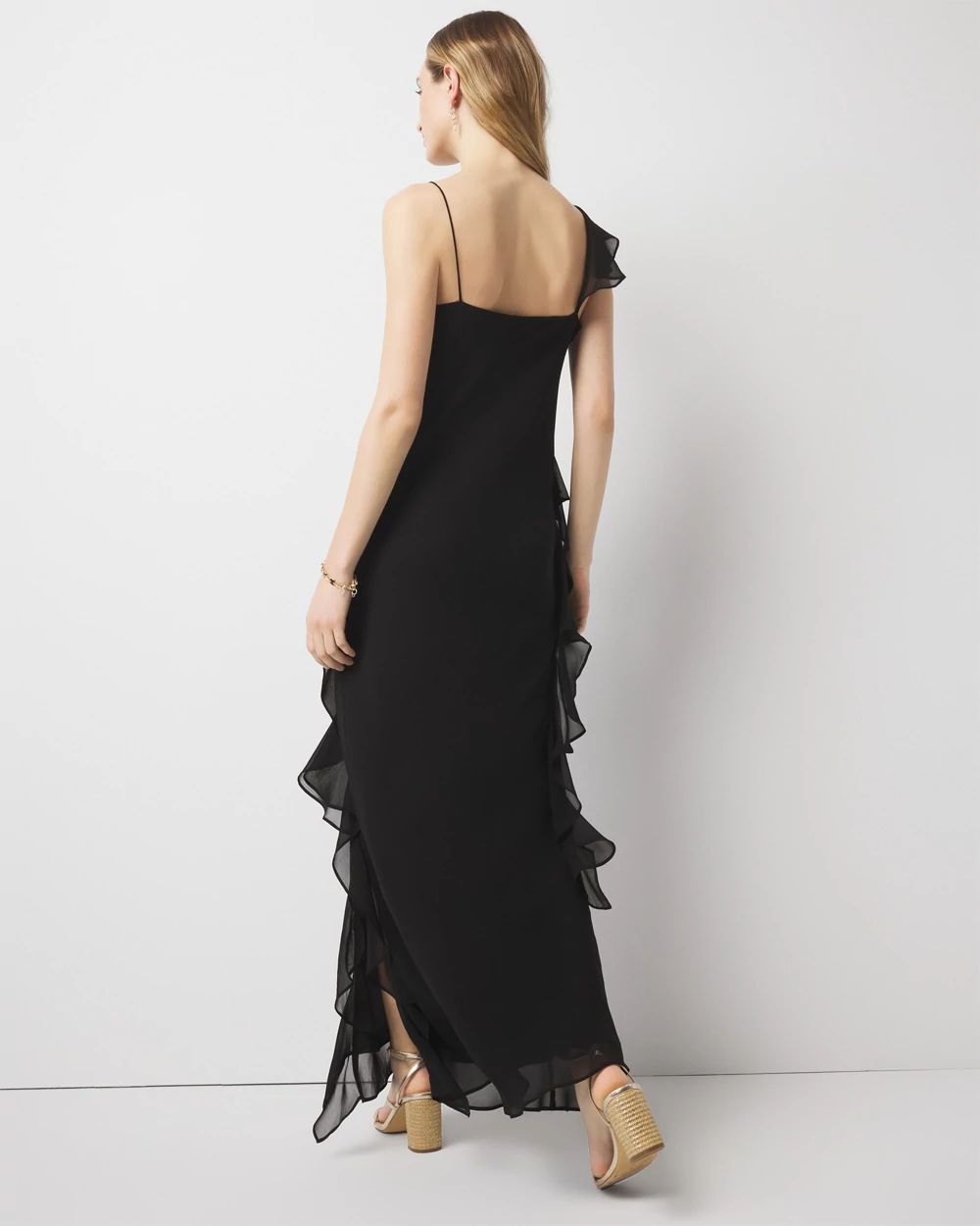 Ruffle Slip Dress | White House Black Market