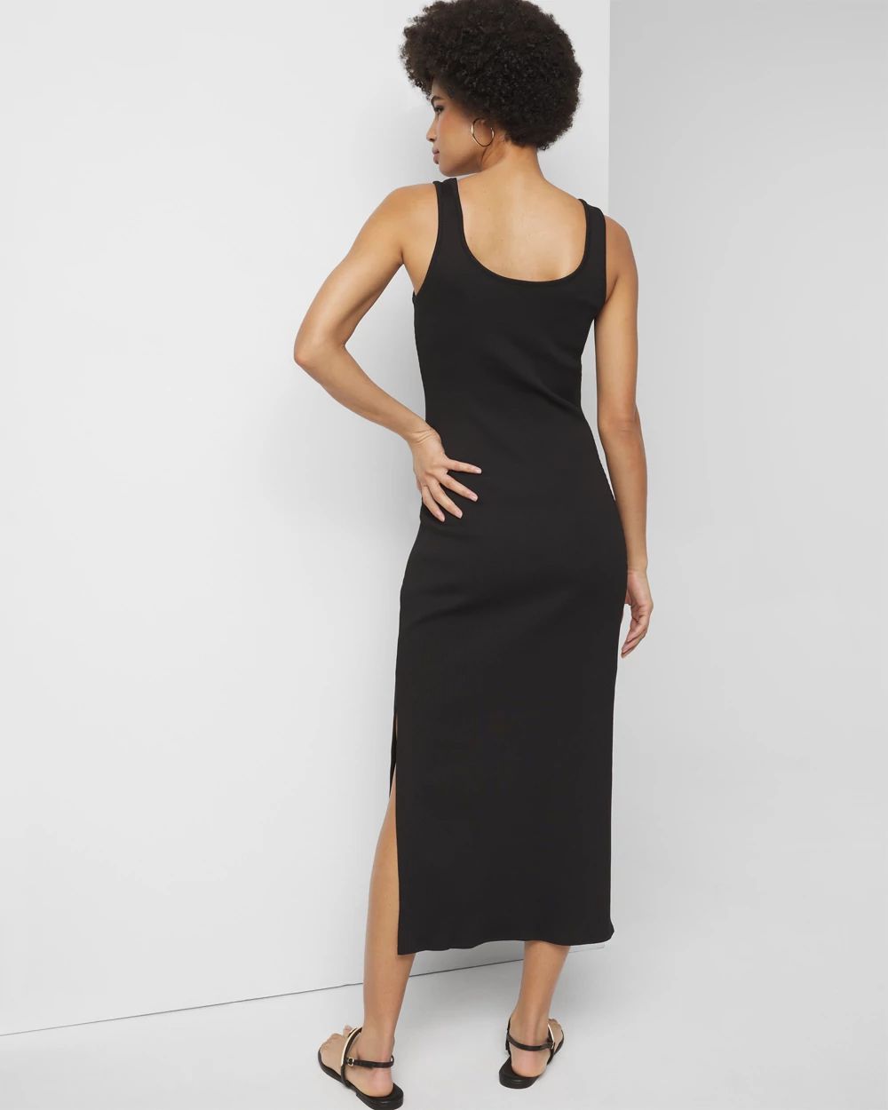 WHBM® FORME Rib Scoopneck Dress | White House Black Market