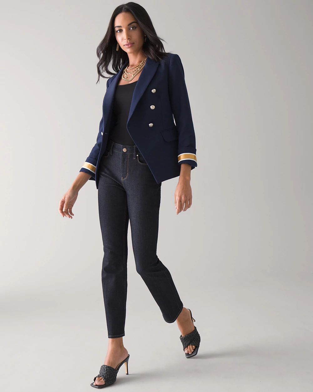 High-Rise Sculpt Boot Cut Cropped Jeans | White House Black Market