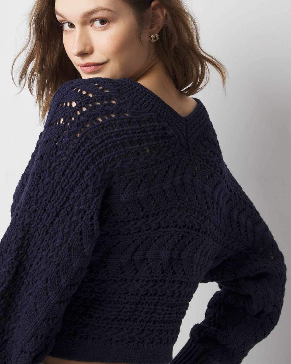 Chunky Knit Dolman Pullover Sweater | White House Black Market