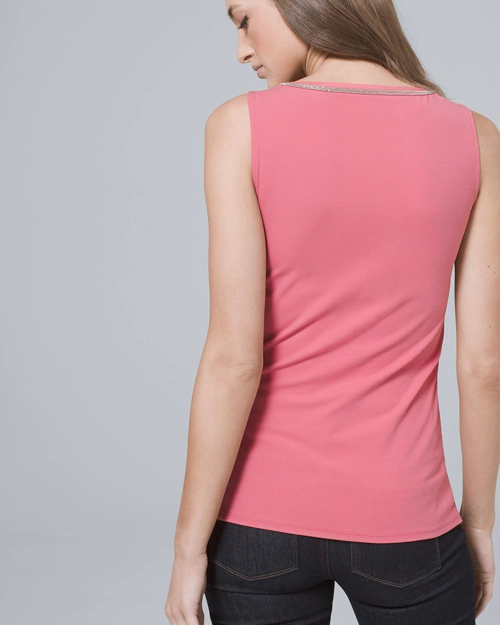 Essential Knit Ball-Chain Tank | White House Black Market