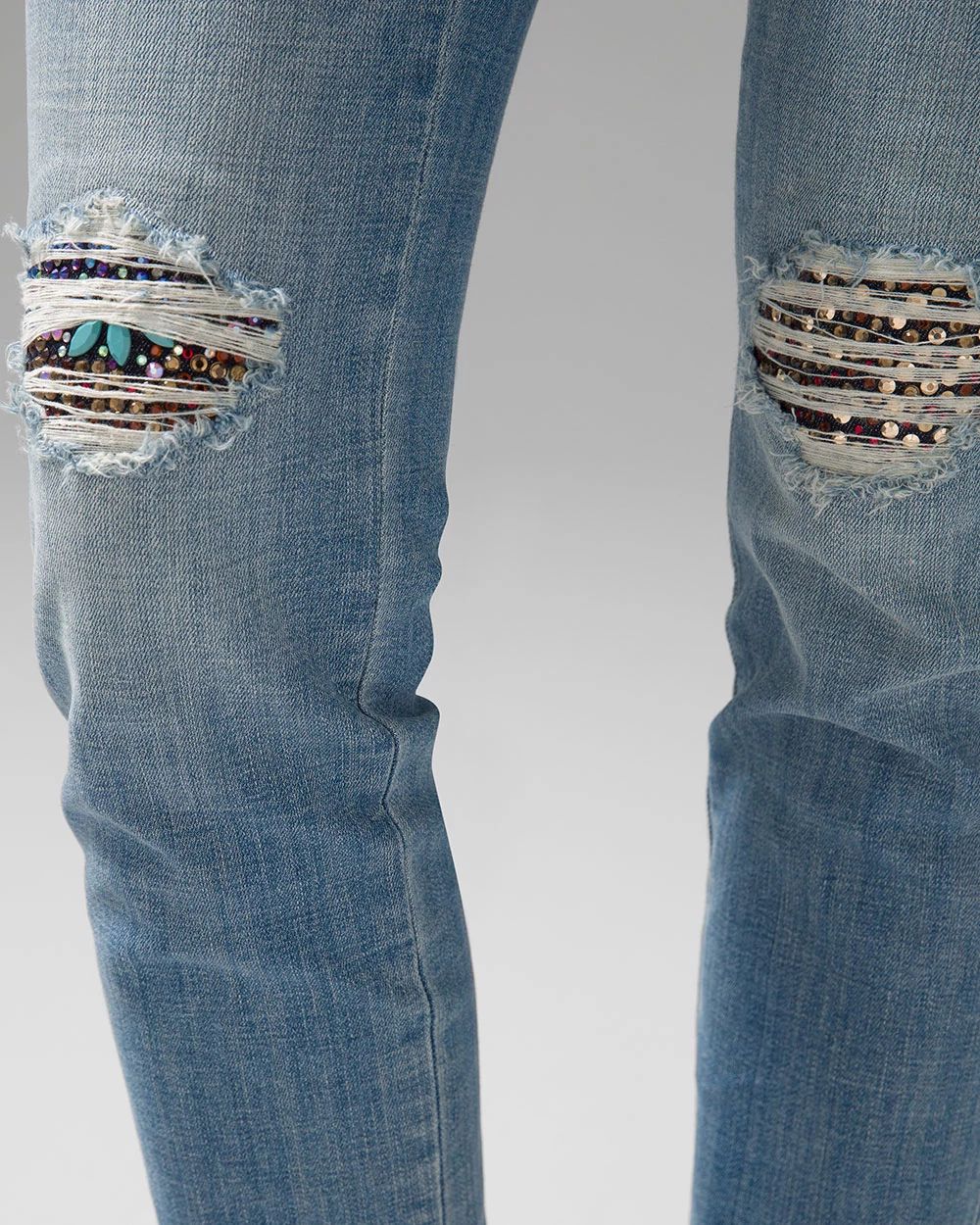 High-Rise Everyday Soft Denim™ Destructed Straight Jeans | White House ...