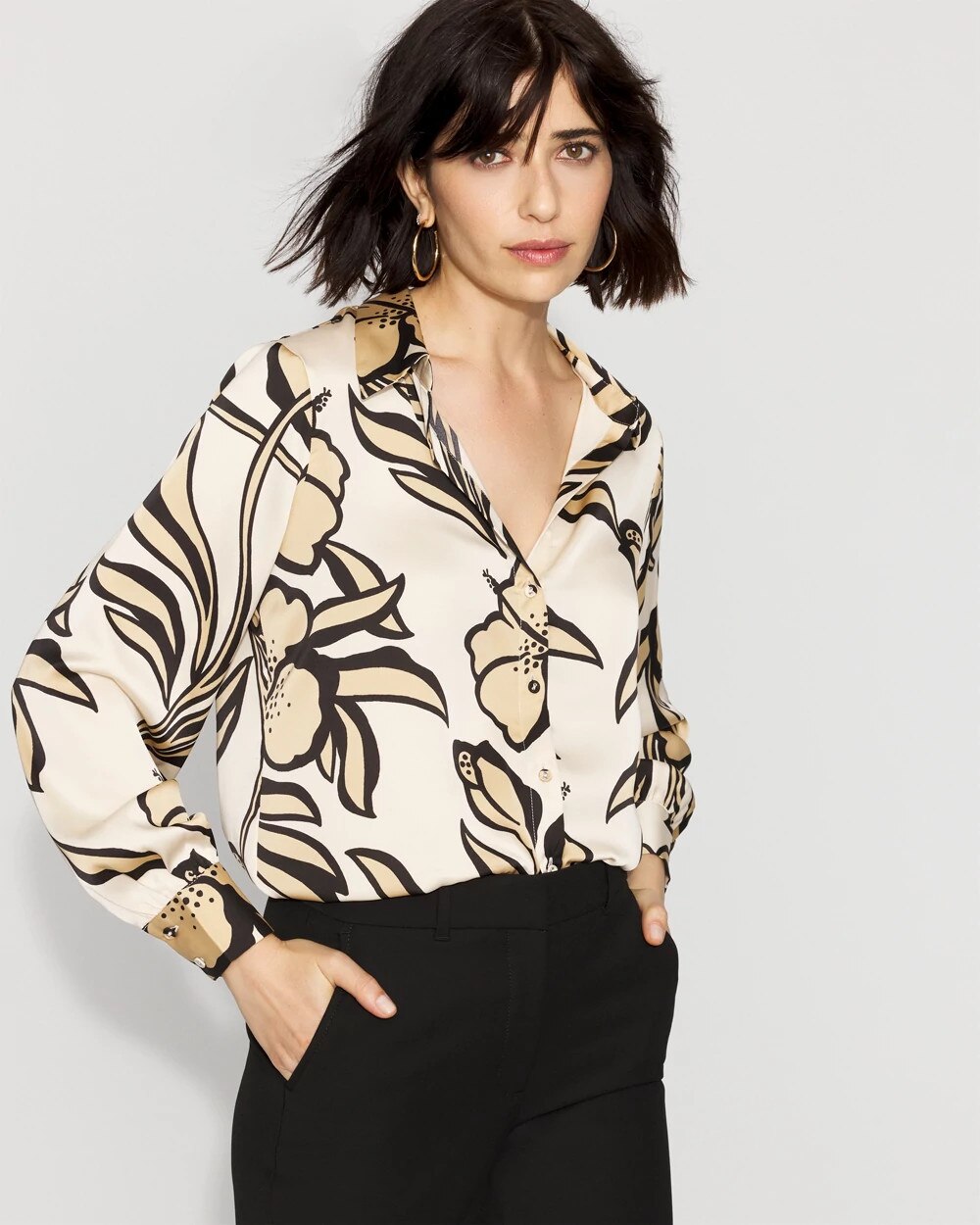 Satin Soft Shirt | White House Black Market