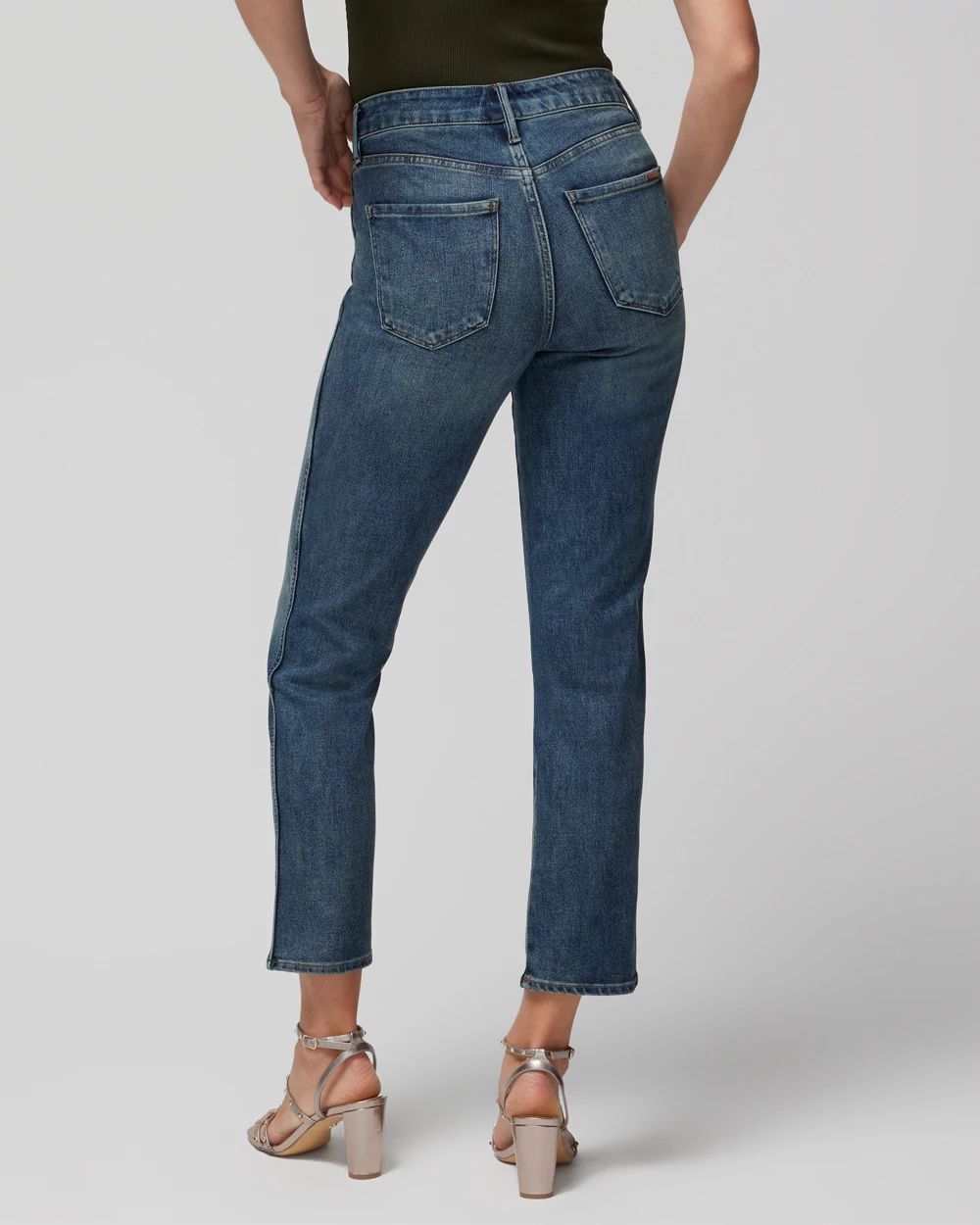 High-Rise Sculpt Straight Jeans | White House Black Market