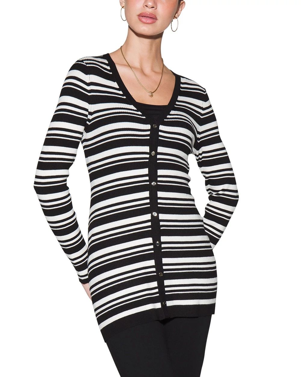 Outlet WHBM Long Snap-Front Cardigan | White House Black Market