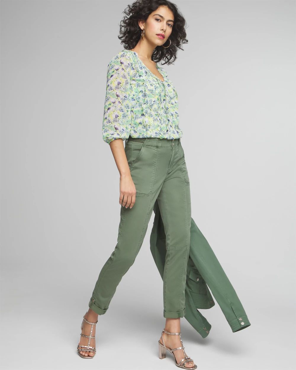 Mid-Rise Pret-A-Pedi Straight Crop Pants | White House Black Market