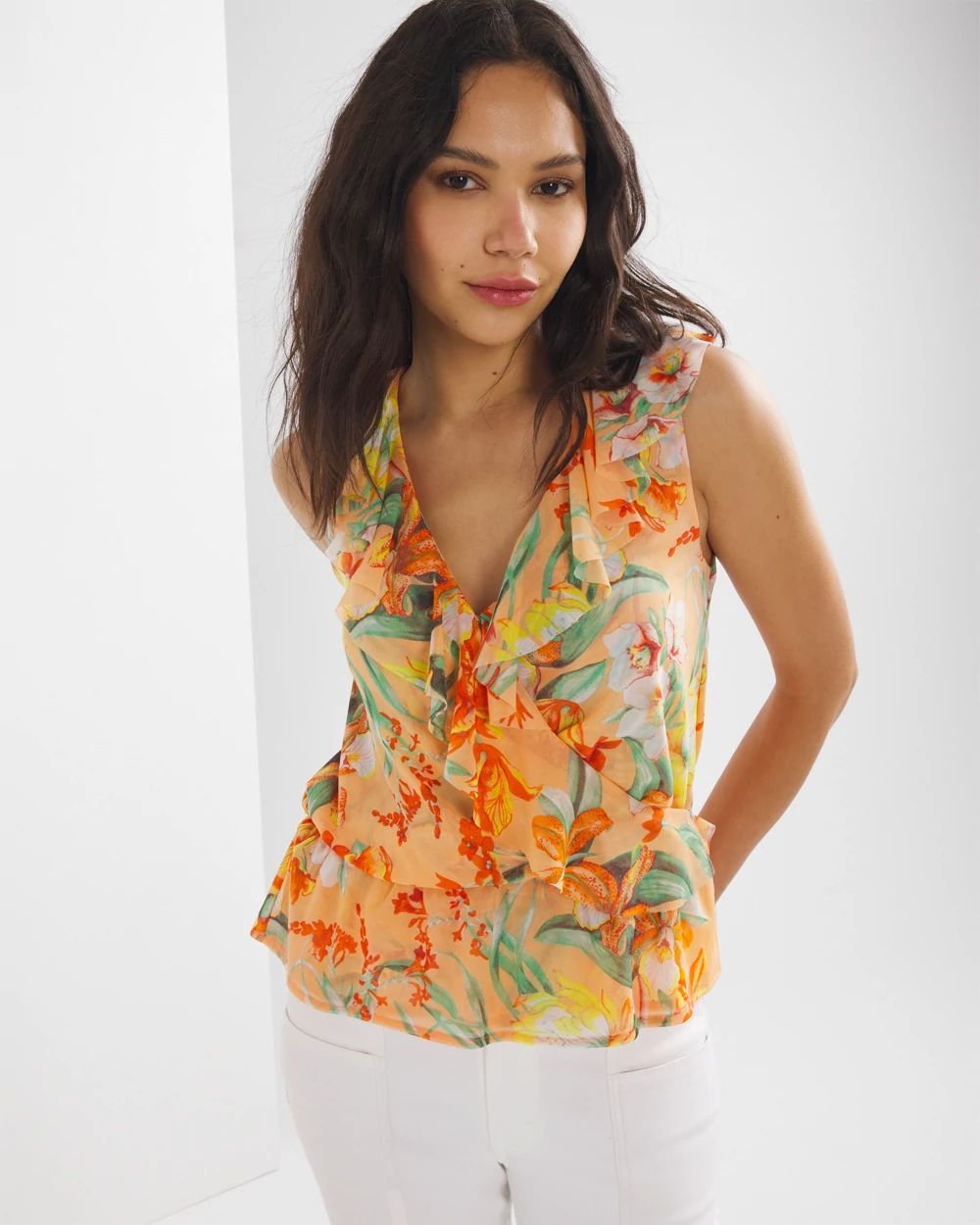 Ruffle Peplum Top | White House Black Market