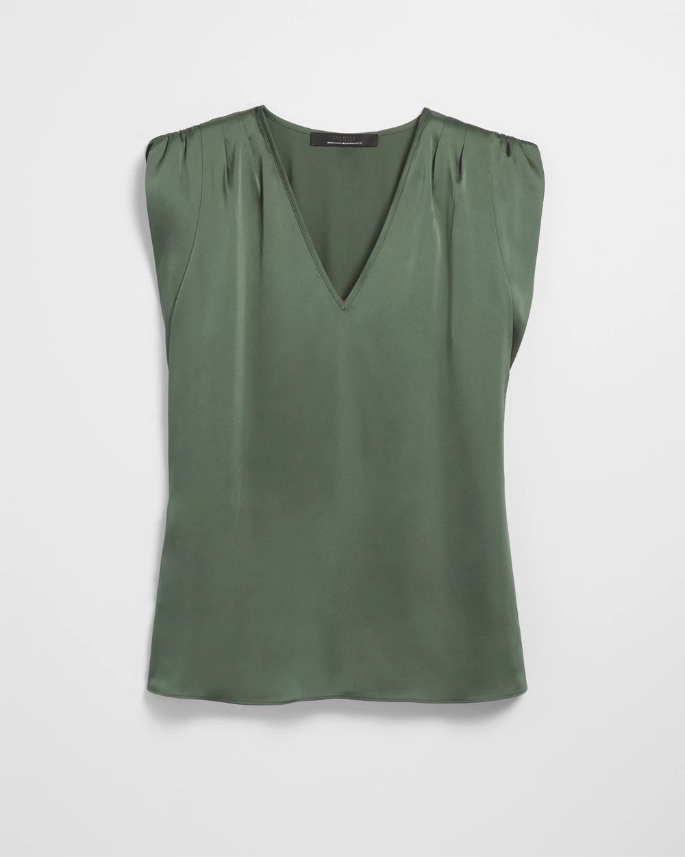 Petite Ruched Shoulder Shell Top | White House Black Market