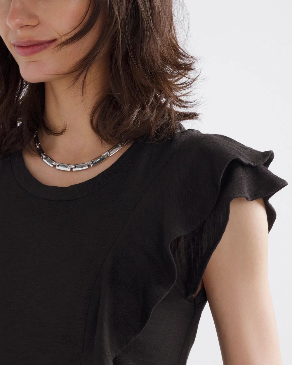 Ruffle Sleeve Tee | White House Black Market