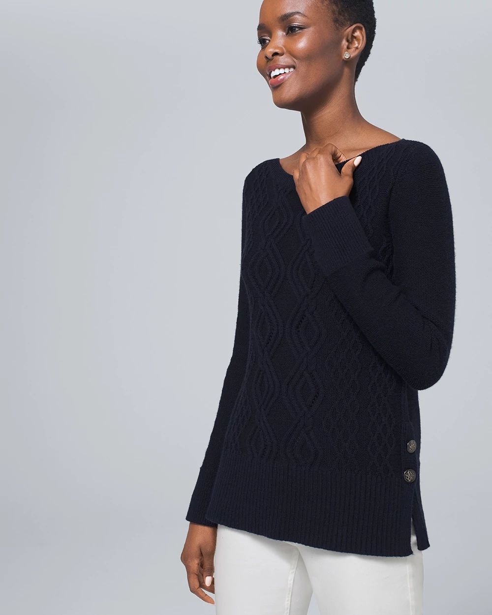 Cable-Knit Sweater | White House Black Market
