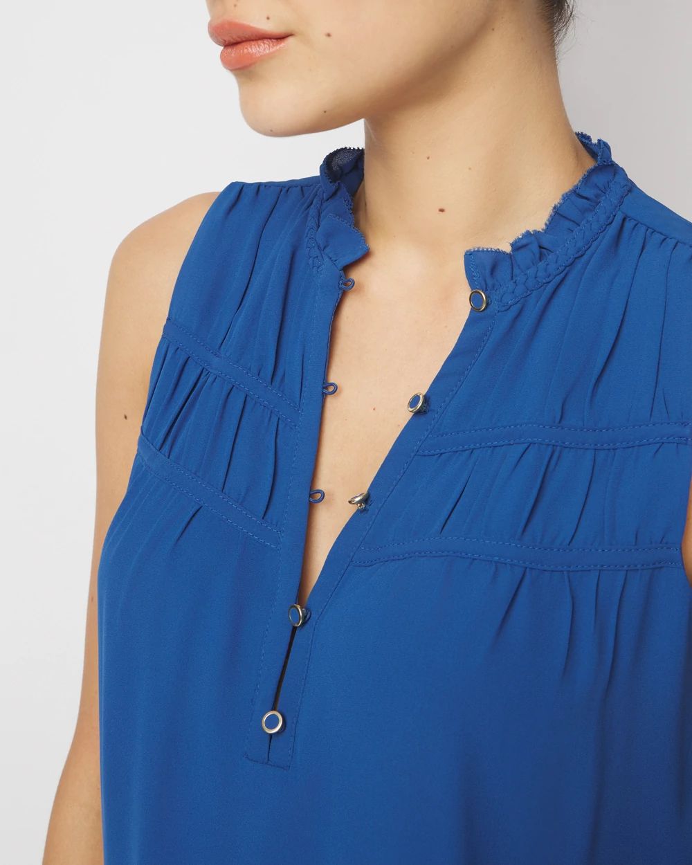 Braided Crepe Shell | White House Black Market