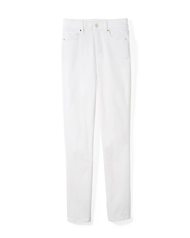 High-Rise White Straight Jeans | White House Black Market