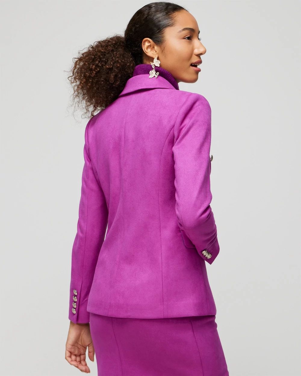 WHBM® Ultra Suede Studio Blazer | White House Black Market