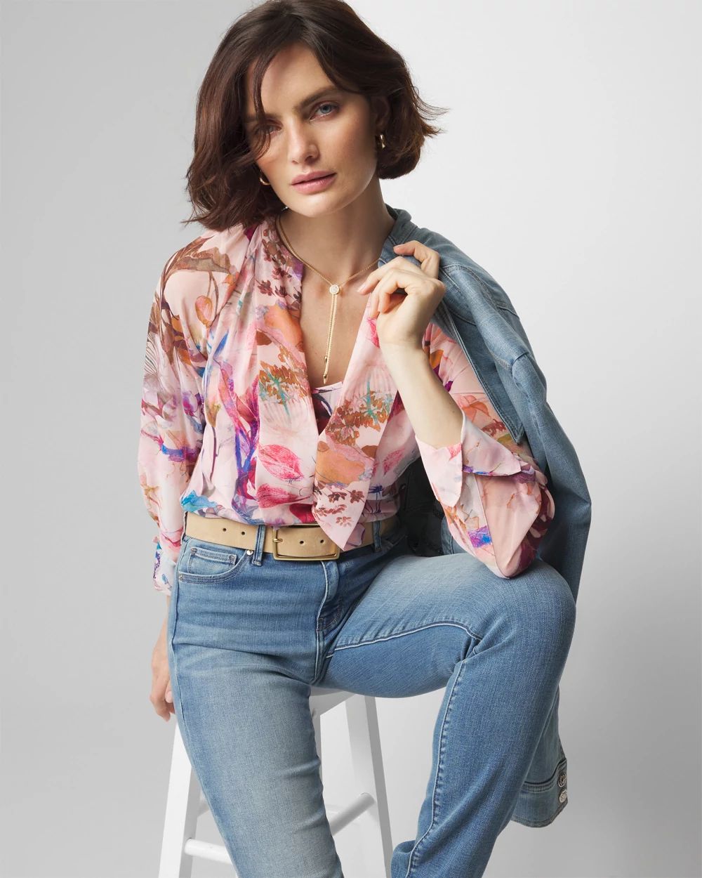Pleated Front Blouse | White House Black Market