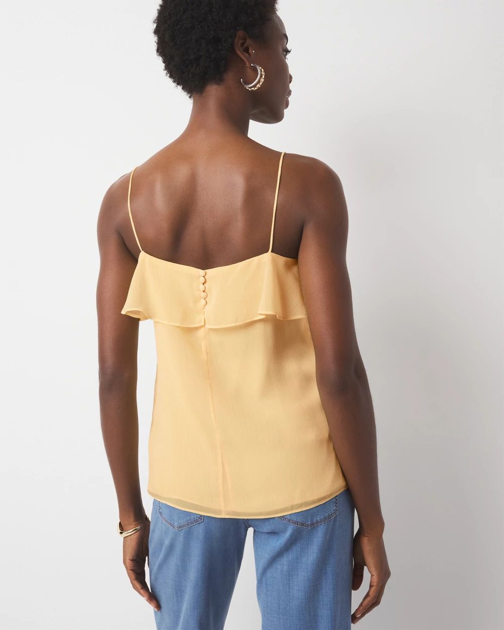 Chiffon Ruffle Camisole | White House Black Market