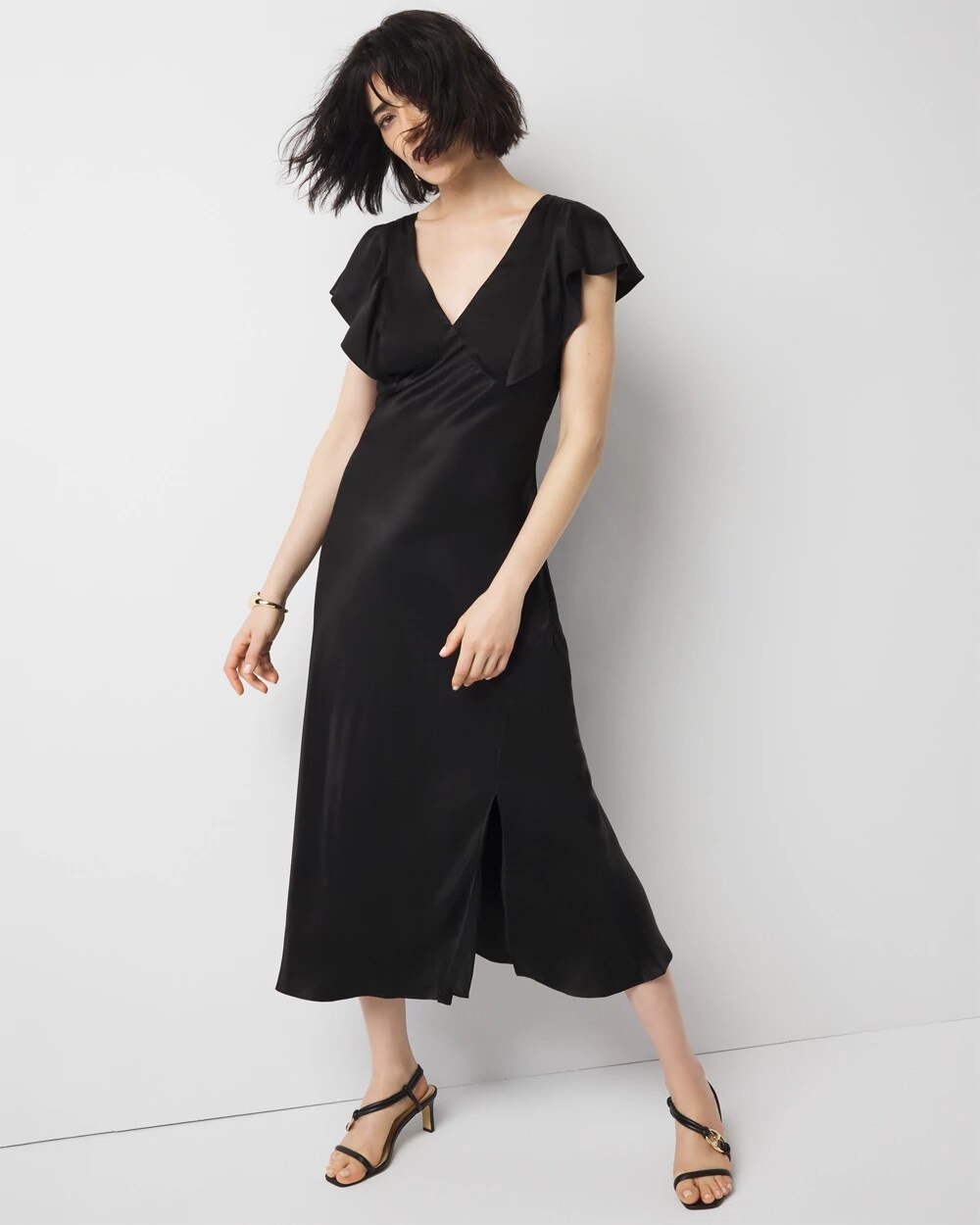Satin Slip Maxi Dress | White House Black Market