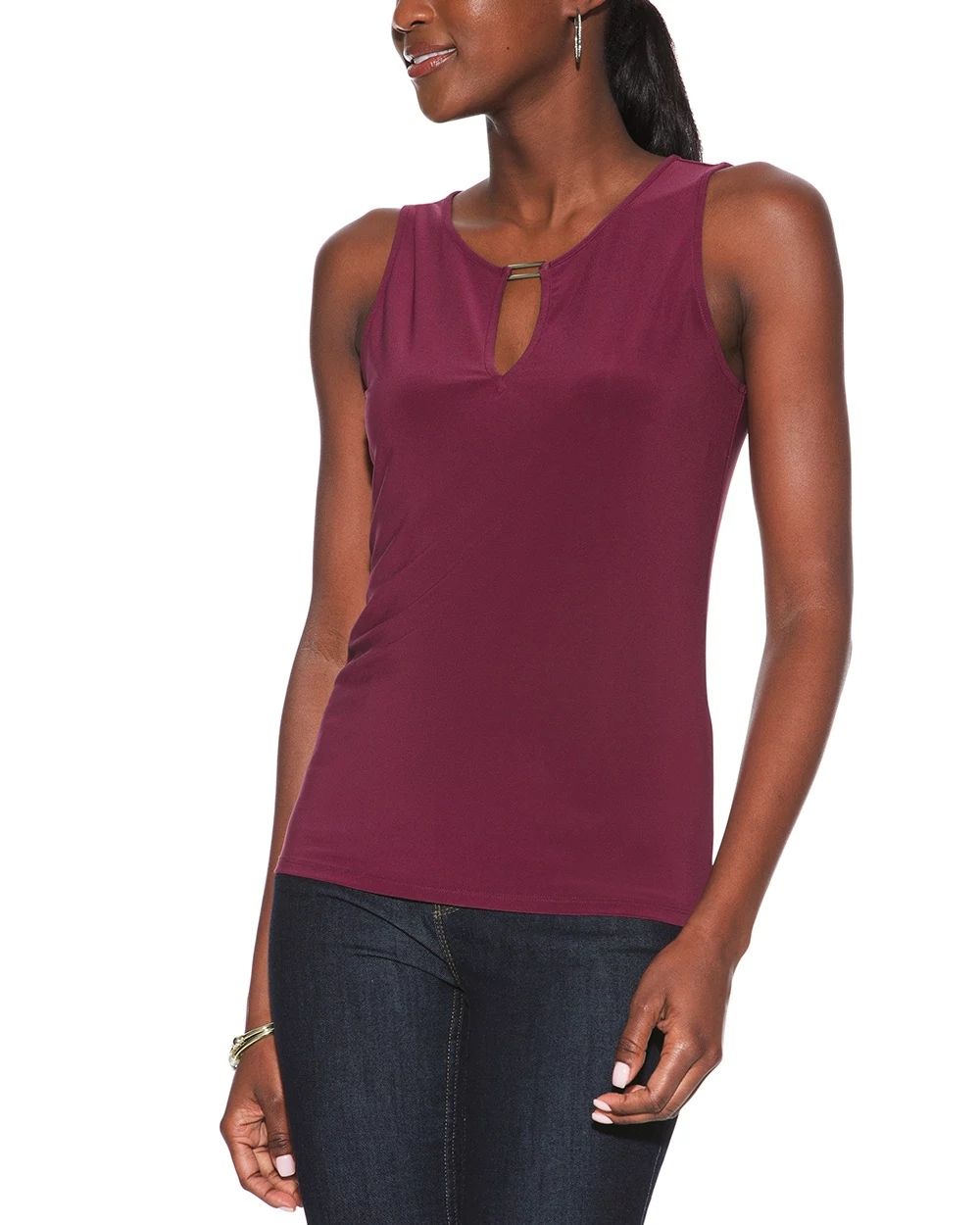 Outlet WHBM Detail Notch-Neck Top | White House Black Market