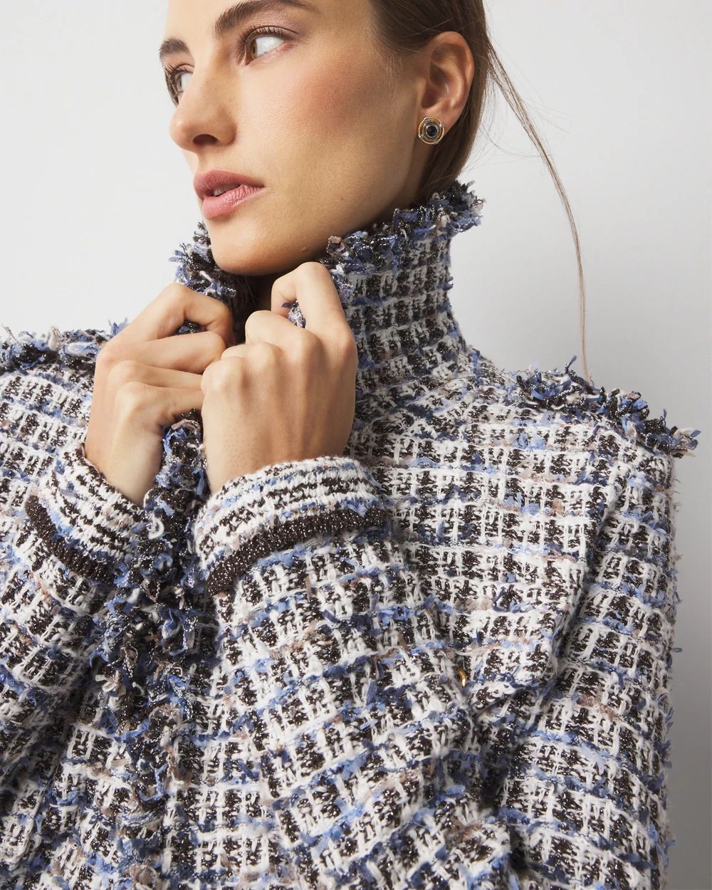 Tweed Sweater Jacket | White House Black Market