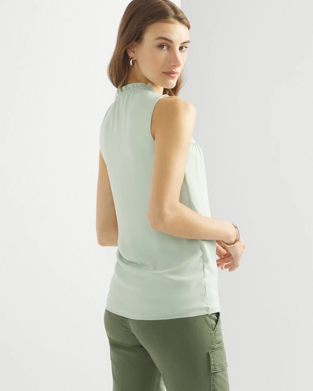 Braided Crepe Shell | White House Black Market