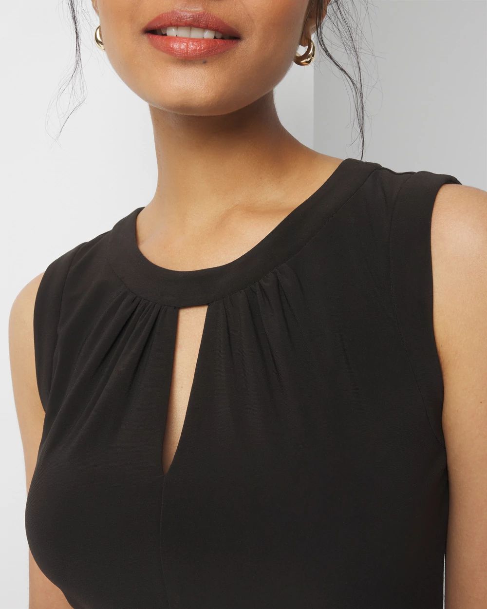 Matte Jersey Keyhole Dress | White House Black Market