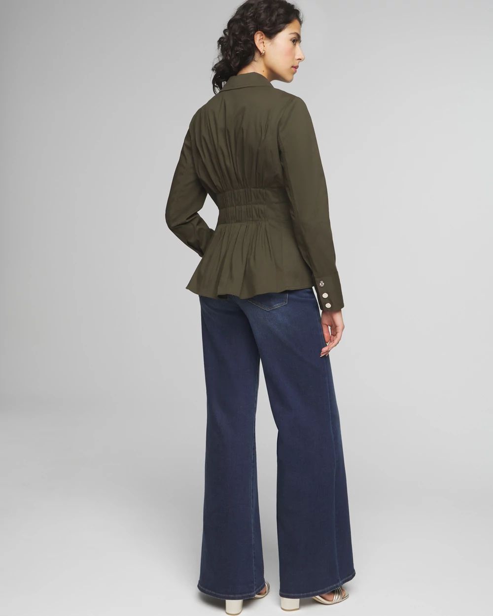 Pleated Back Jacket | White House Black Market