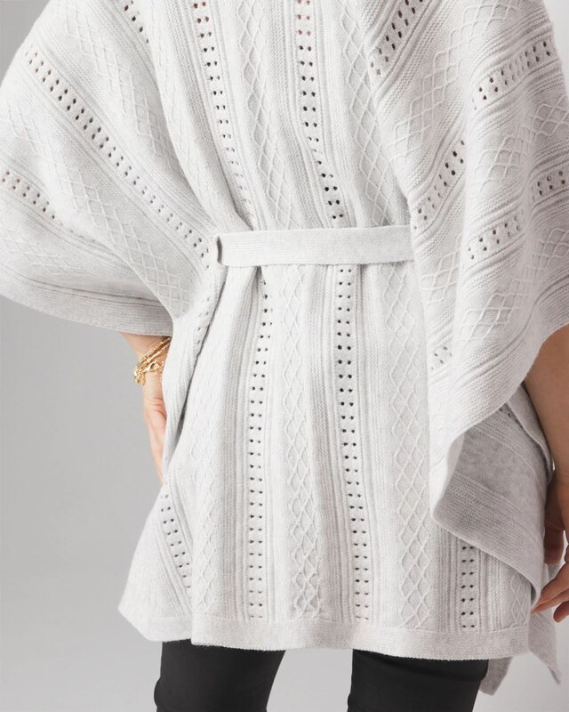 Textured Knit Ruana | White House Black Market