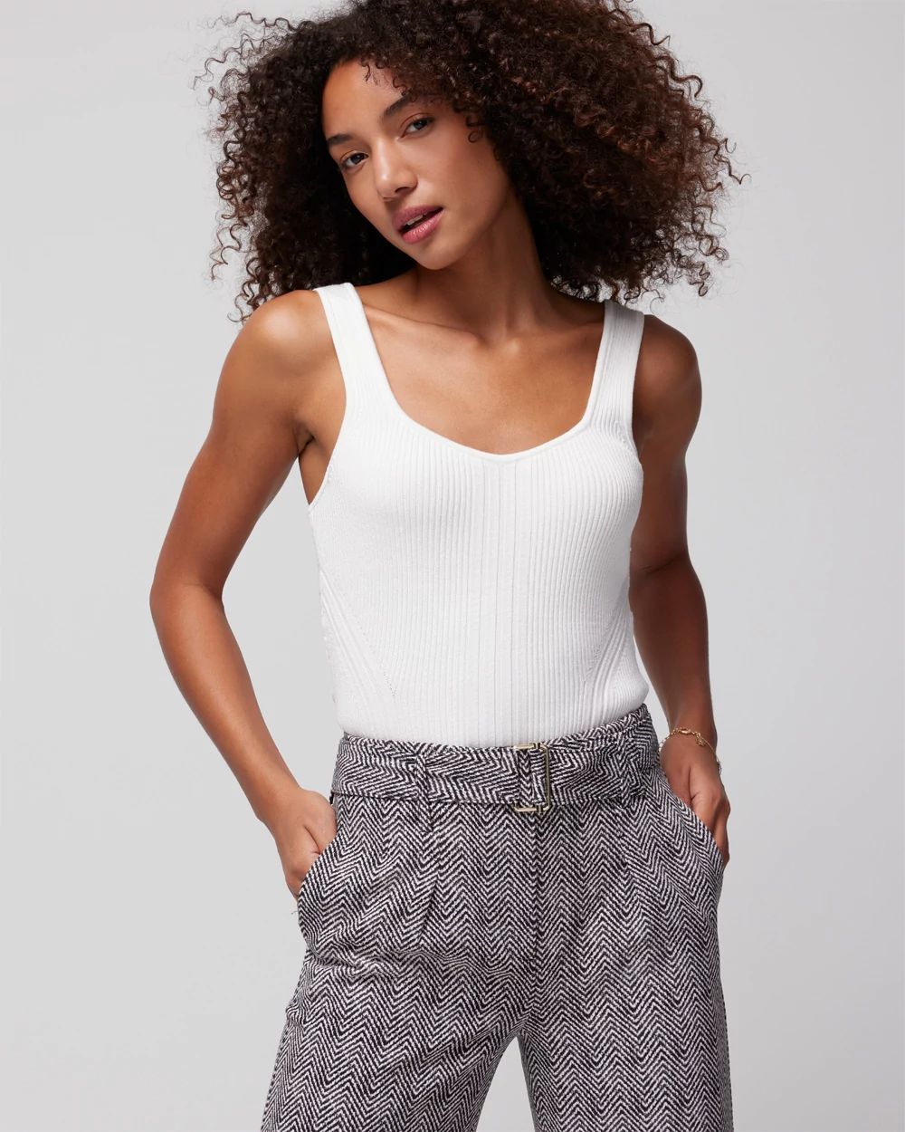 Ribbed Sweater Tank | White House Black Market