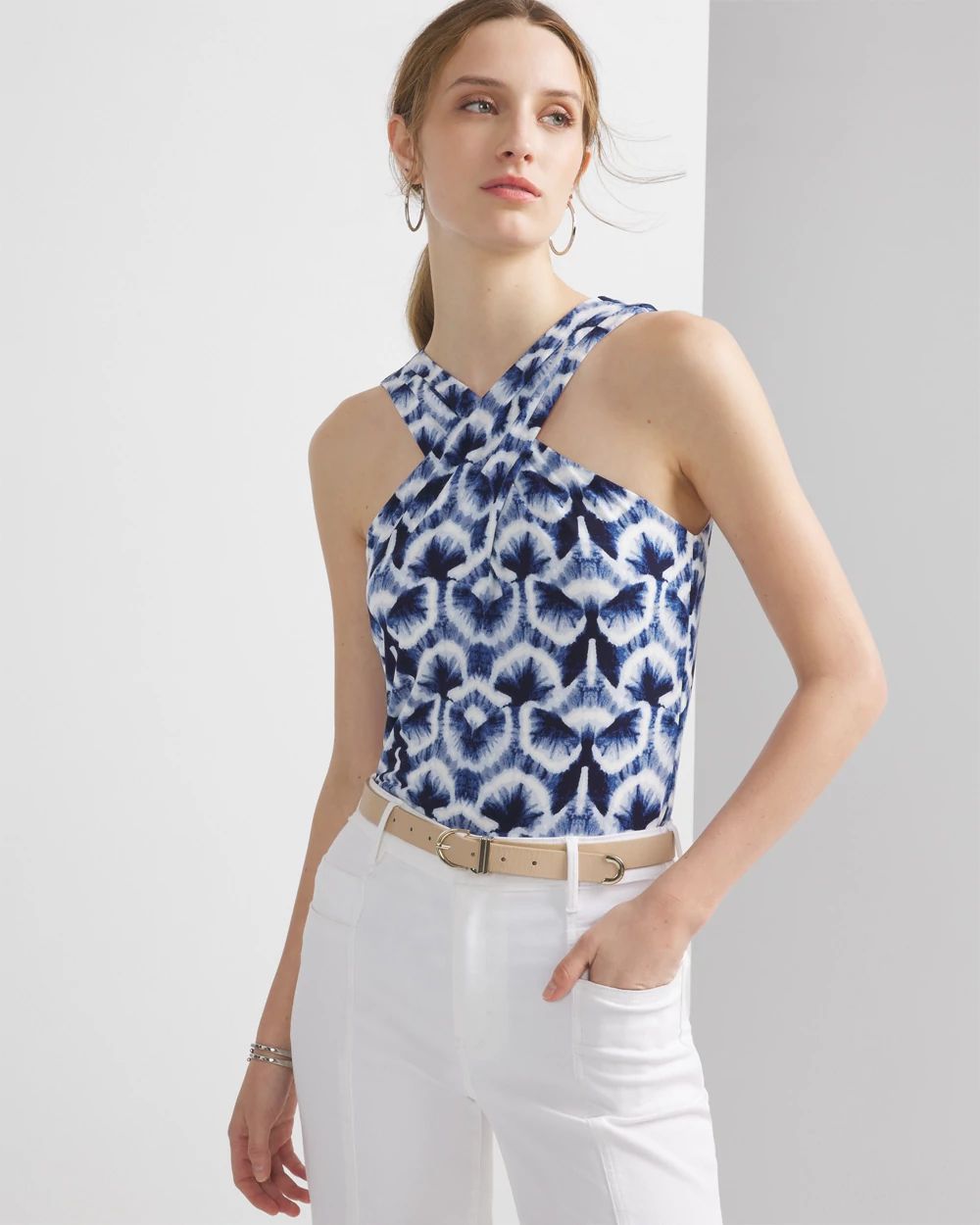 Criss-Cross Halter Top | White House Black Market