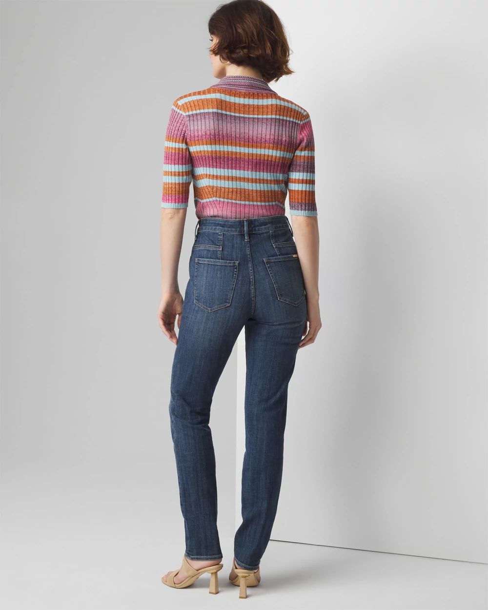 Extra High-Rise Everyday Soft Denim™ Slim Pocket Detail Jeans | White ...