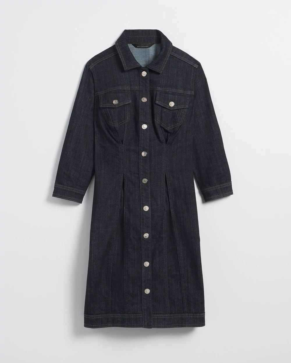 Denim Shacket Dress | White House Black Market