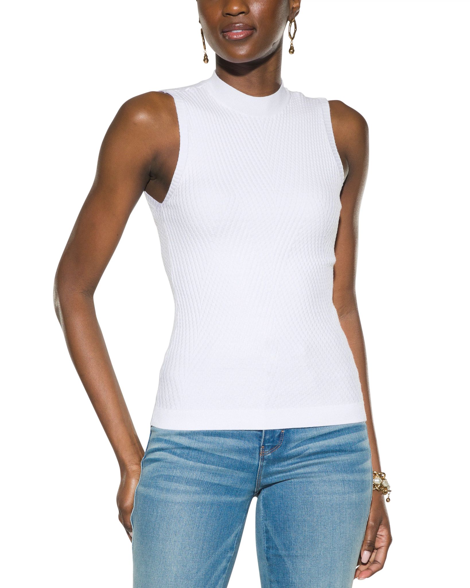 Outlet WHBM Stitch Detail Shell | White House Black Market