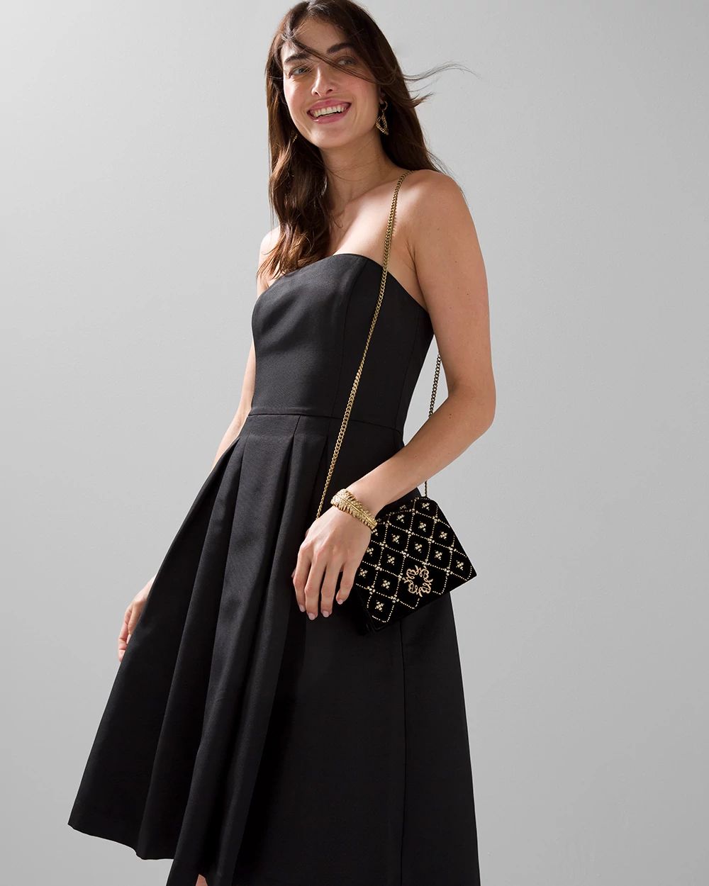 Strapless Faille Dress | White House Black Market