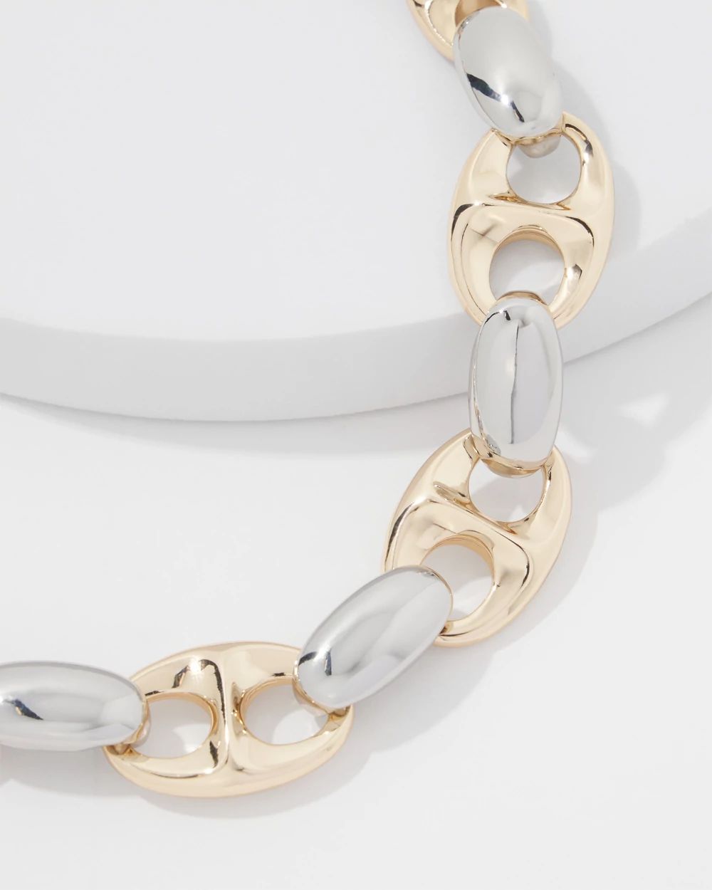 Gold + Silver Mariner Links Necklace | White House Black Market