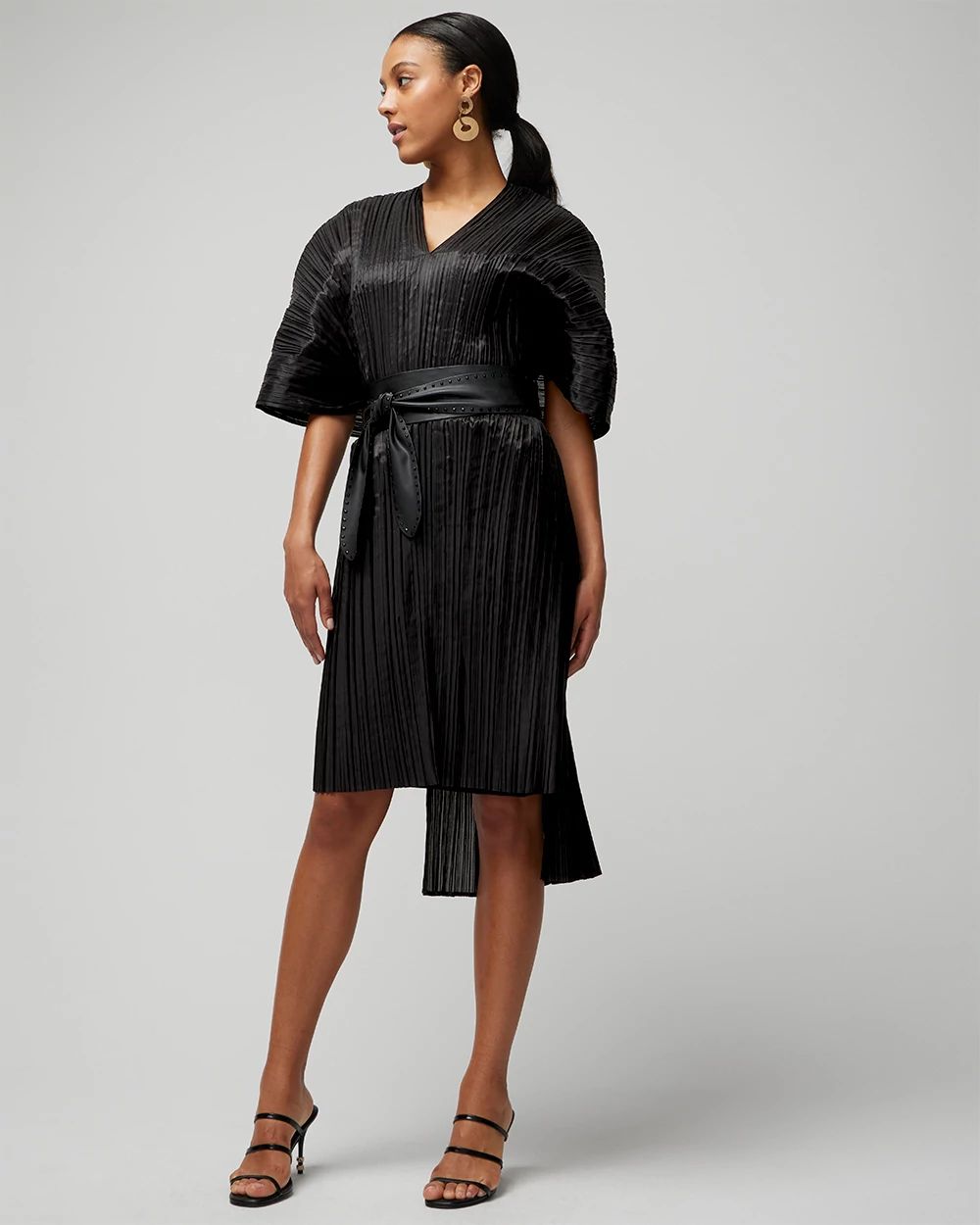 Pleated Sheen Wrap | White House Black Market