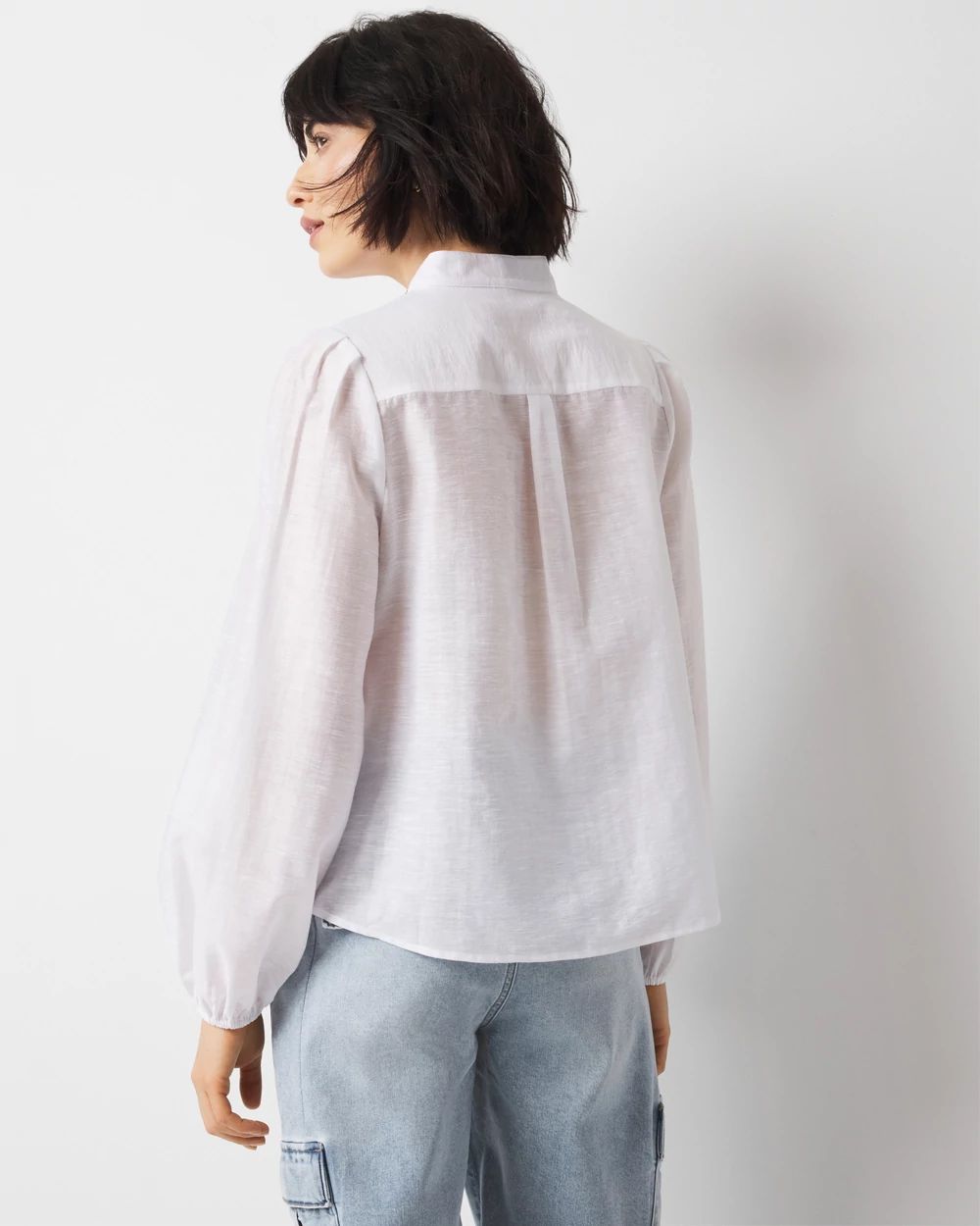 Floral Cutwork Shirt | White House Black Market