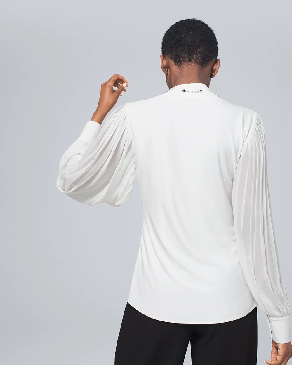 Chain-Detail Blouse | White House Black Market