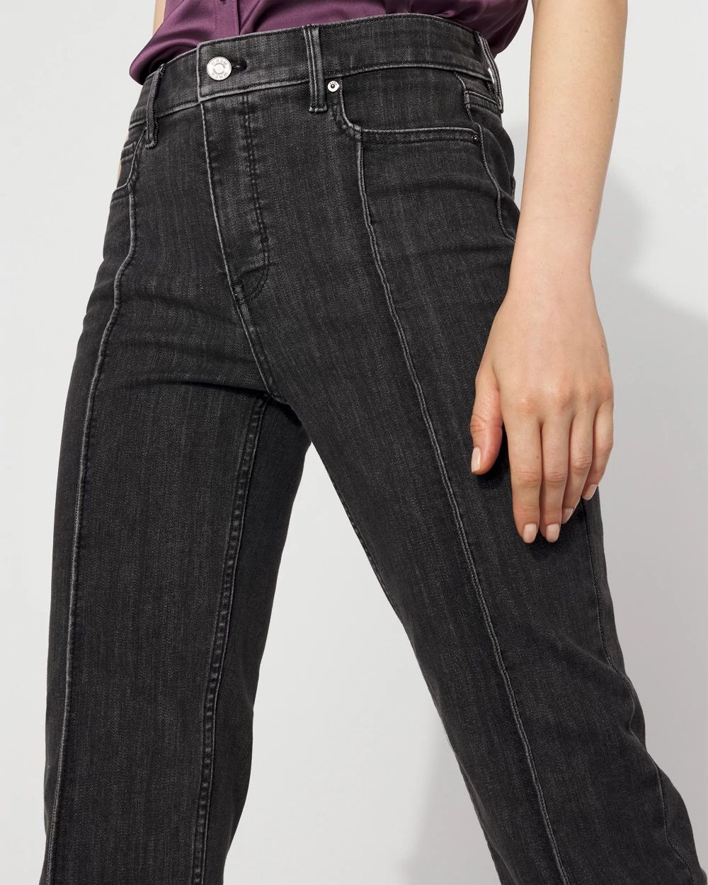 Pintuck High-Rise Slim Jean | White House Black Market