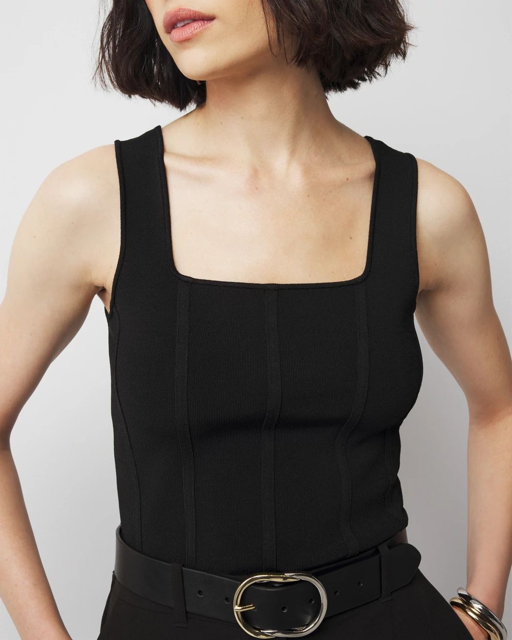 WHBM FORME™ Sculpt Stretch Sweater Corset | White House Black Market
