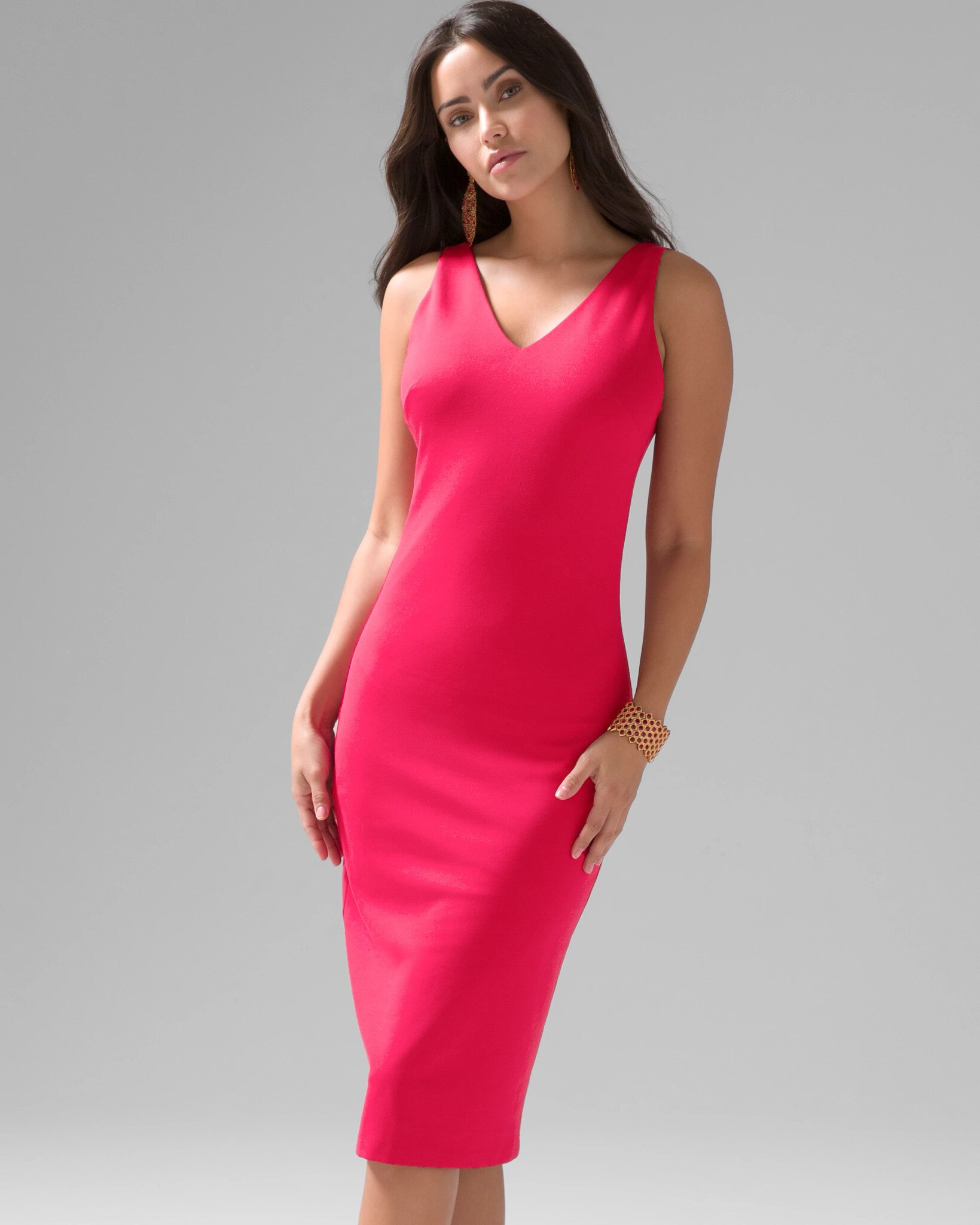 WHBM® AURA Sleeveless Sculpting Sheath Dress | White House Black Market