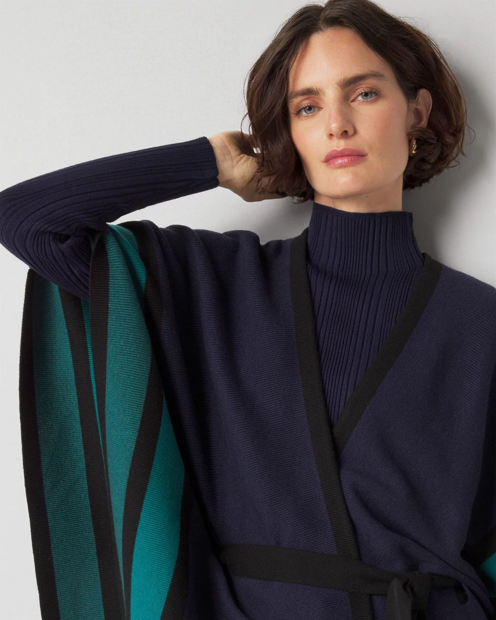 Color Block Ruana | White House Black Market