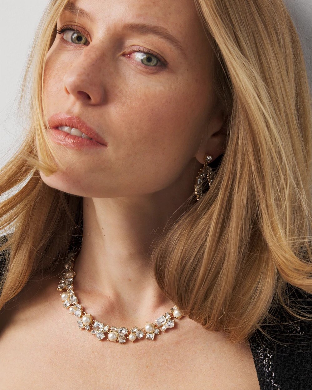 Mixed Media Collar Necklace | White House Black Market